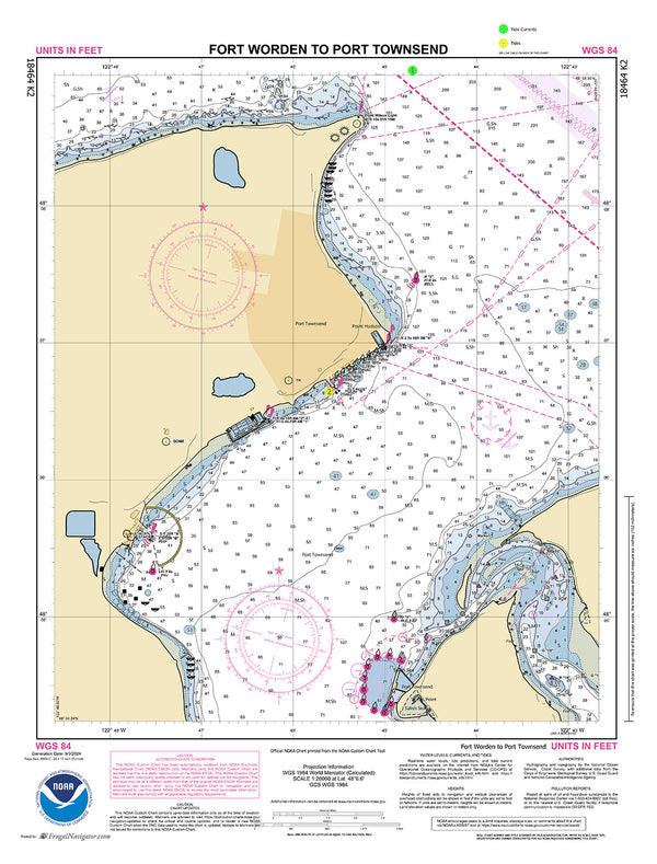 PORT TOWNSEND AREA KAYAK CHART - FrugalNavigator.com