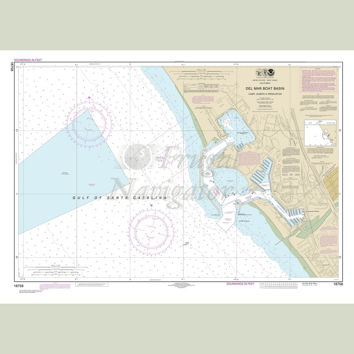 Archival NOAA Chart Del – Mar Boat Basin – Frugal Navigator