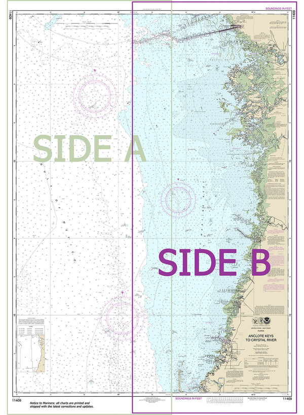 NOAA Chart 11409 - FrugalNavigator.com