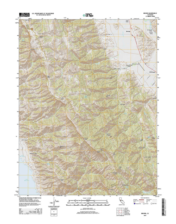 Mapa De Brooks, California